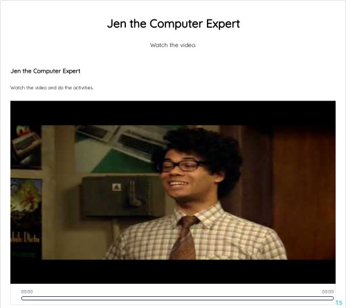 Jen the Computer Expert. Interactive worksheet | TopWorksheets