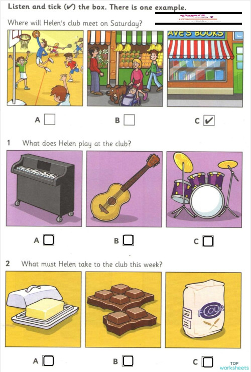 Authentic Flyers T1 p4. Interactive worksheet | TopWorksheets