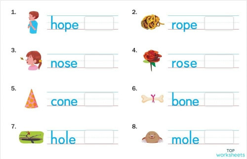 long o part 1. Interactive worksheet | TopWorksheets