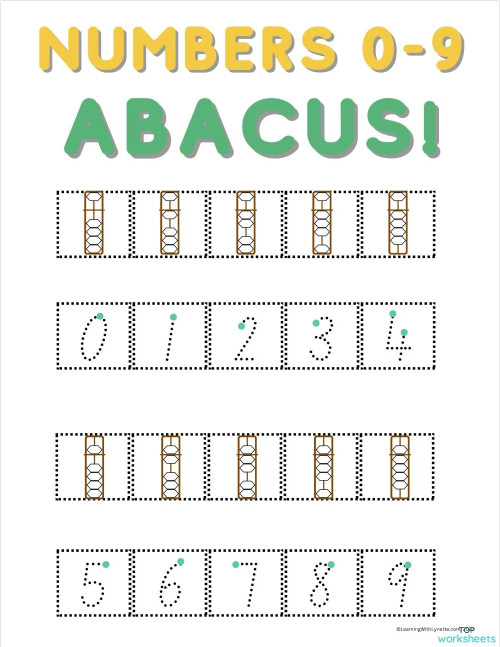 Natural Numbers Printable