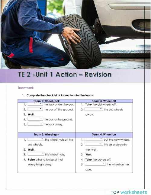 Technical English 2 Unit 1 Action. Interactive worksheet | TopWorksheets