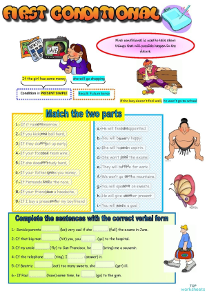 FIRST CONDITIONAL. Interactive worksheet | TopWorksheets