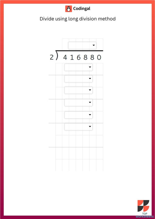 M_G04M04L11_WA01_Long division of multi digits. Interactive worksheet ...
