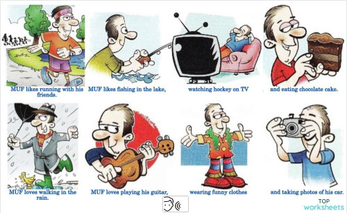 My uncle Fred and me (retelling). Interactive worksheet | TopWorksheets