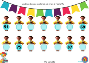 Conteo de 3 en 3 semana 7. Ficha interactiva | TopWorksheets