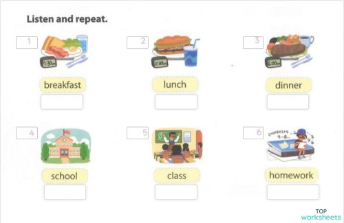 Listen up 2 what time is it?. Interactive worksheet | TopWorksheets