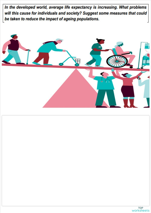 ESSAY 30 – AGEING POPULATION (BASIC). Interactive worksheet | TopWorksheets