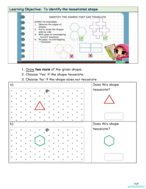 TESSELATION. Interactive worksheet | TopWorksheets