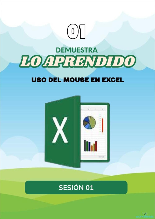 S2 - Uso del mouse en EXCEL. Ficha interactiva | TopWorksheets