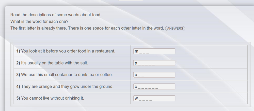 KET Definition Practice. Interactive worksheet | TopWorksheets