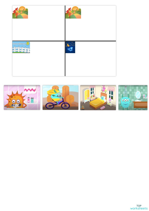 Daily routines. Interactive worksheet | TopWorksheets