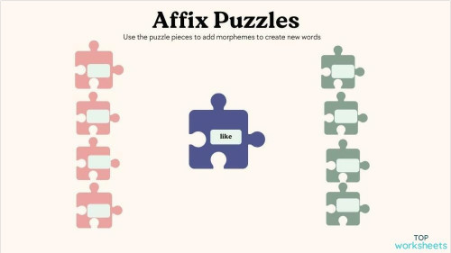 Affix Puzzles Digital Worksheet 1. Interactive worksheet | TopWorksheets