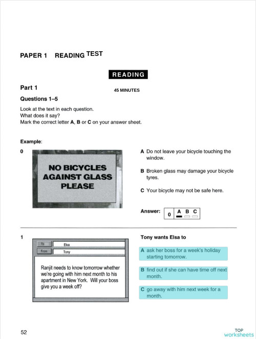 READING ORDINARIO 2023-1. Interactive worksheet | TopWorksheets