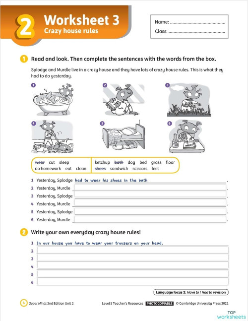 SM5 U2 Worksheet3. Interactive worksheet | TopWorksheets