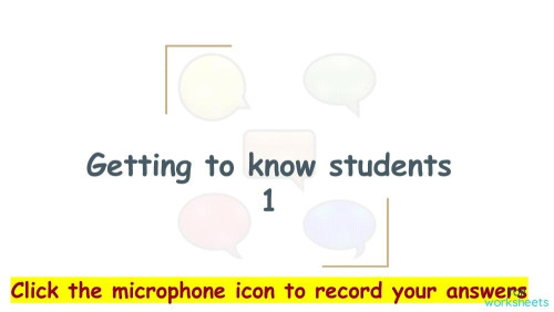 Speaking: interactive worksheets and online exercises | TopWorksheets