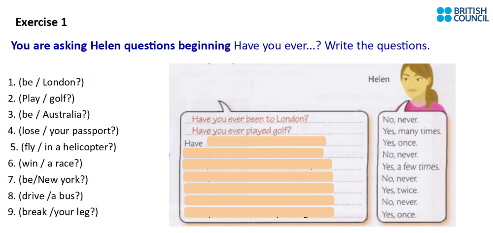 Have you ever.... Interactive worksheet | TopWorksheets