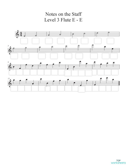 Beginner Flute Worksheets at Carla Apgar blog