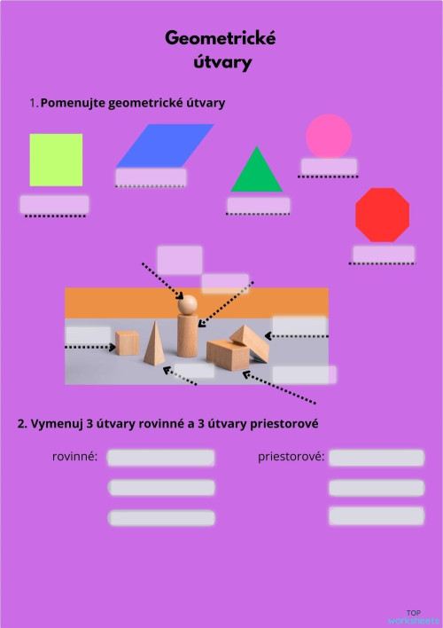 Geometria: interactive worksheets and online exercises | TopWorksheets
