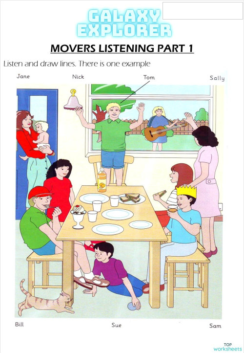 Listening practise 13. Interactive worksheet | TopWorksheets