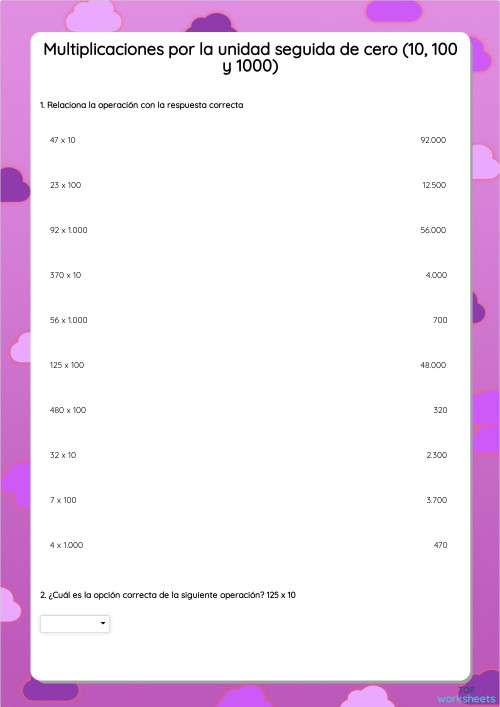 Problemas y ejercicios del doble y la mitad. Ficha interactiva | TopWorksheets