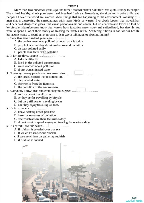 READING MULTIPLE CHOICE 02. Interactive worksheet | TopWorksheets