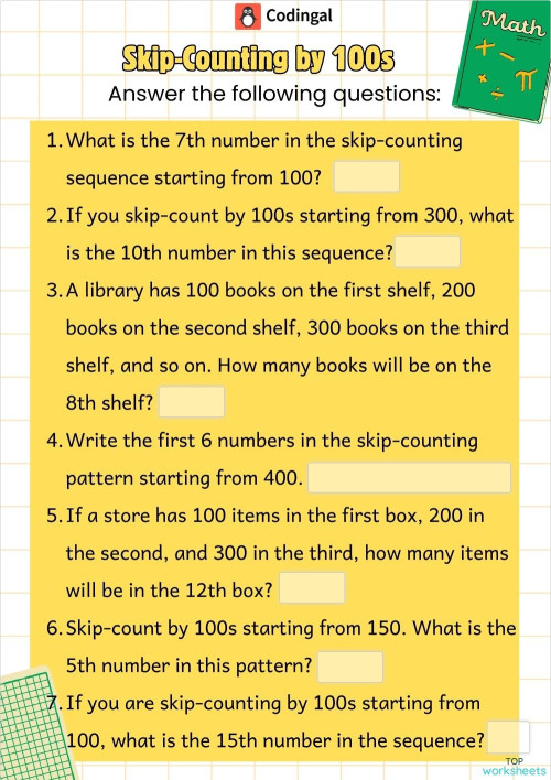 M_G02M02L09_WC03_Skip-Counting by 10s. Interactive worksheet ...