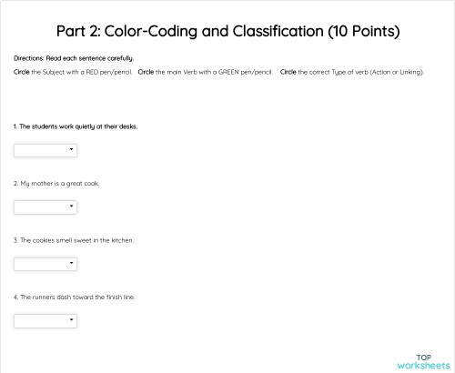 Verb Tense. Interactive worksheet | TopWorksheets