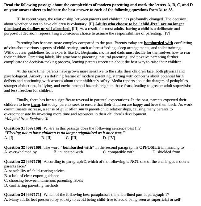 READING MULTIPLE CHOICE 10. Interactive worksheet | TopWorksheets