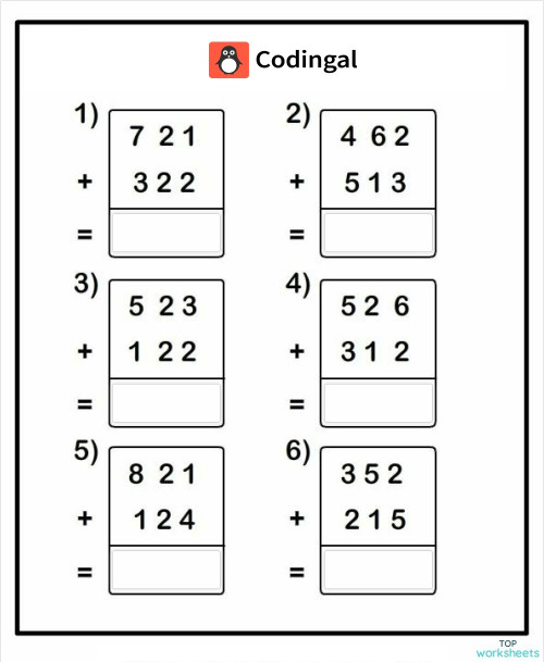 M_G03T02_WC01_3-digit Addition. Interactive worksheet | TopWorksheets