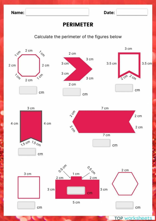 Perimeter. Interactive worksheet | TopWorksheets