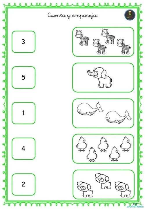 Cuenta hasta el 5.. Ficha interactiva | TopWorksheets