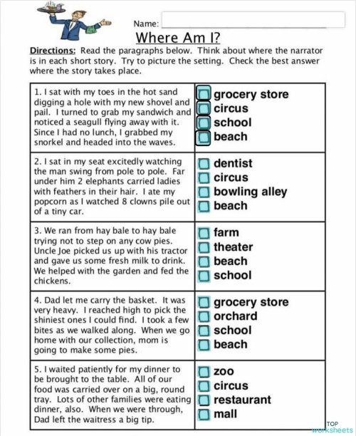 Where Am I? ใบงานเชิงโต้ตอบ | TopWorksheets