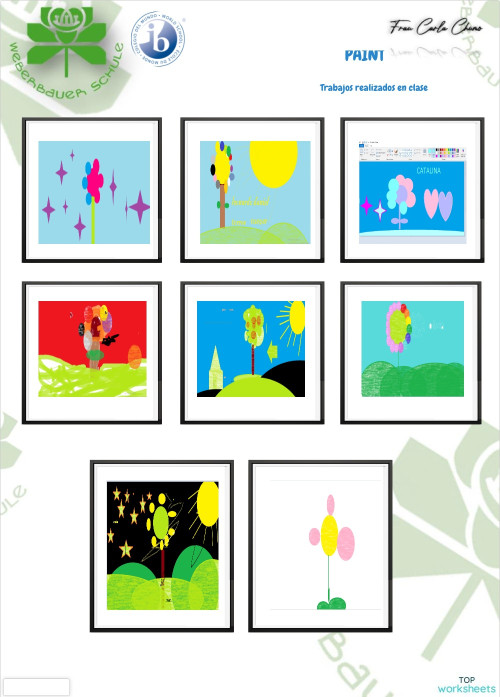 PAINT - Colores - Elipse. Ficha interactiva | TopWorksheets