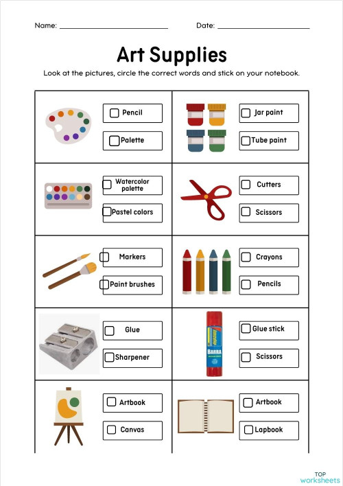 Arts and Crafts: interactive worksheets and online exercises ...