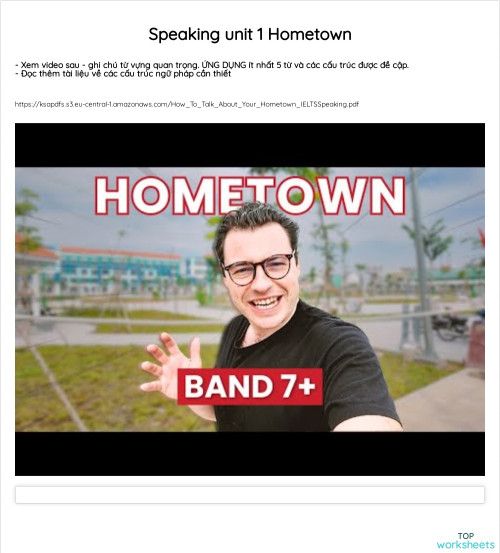 Speaking: interactive worksheets and online exercises | TopWorksheets