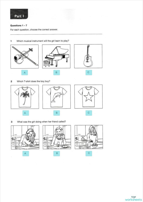 GE PET EXAM PRACTICE TEST 1. Interactive worksheet | TopWorksheets