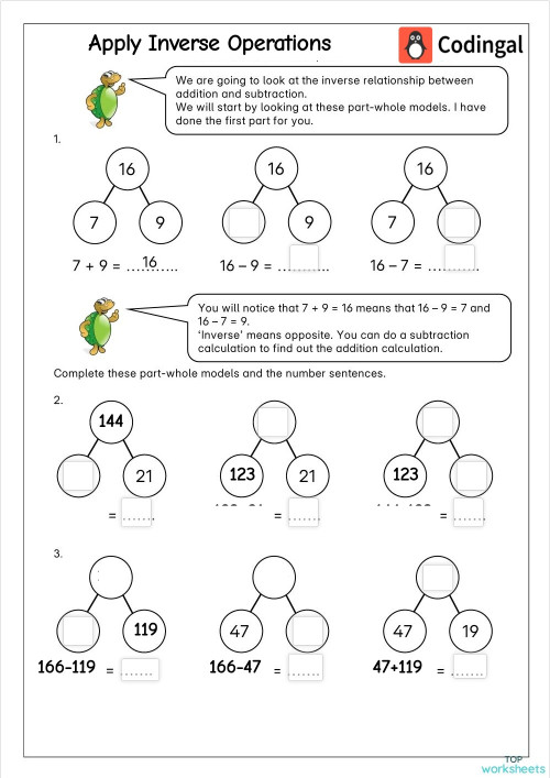 Math: interactive worksheets and online exercises | TopWorksheets