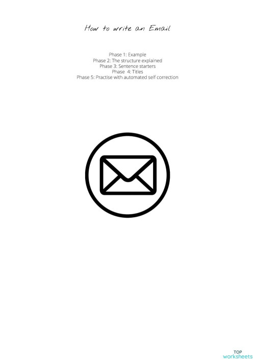 How to write an Email. Interactive worksheet | TopWorksheets