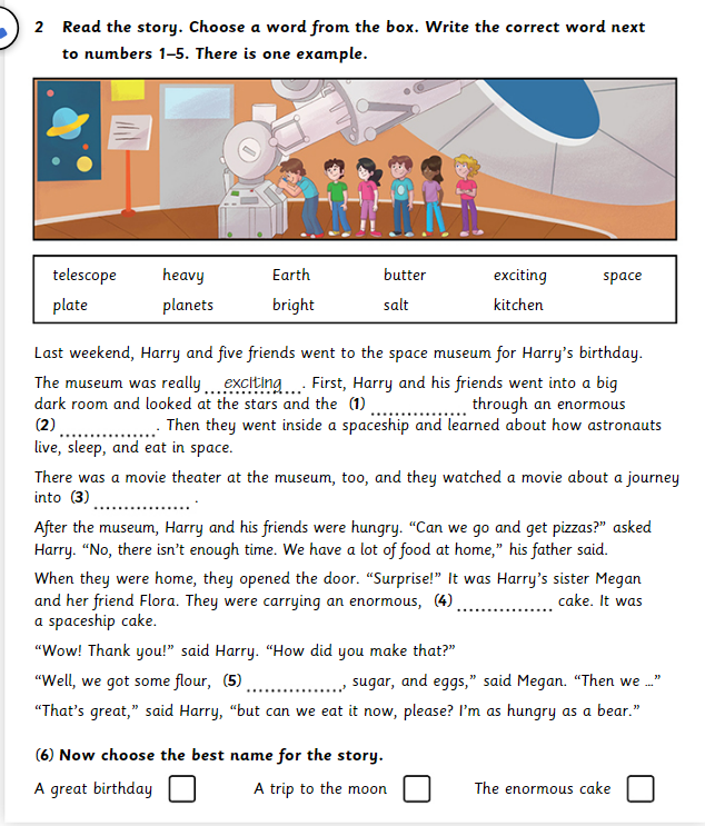 reading exercise. Interactive worksheet | TopWorksheets