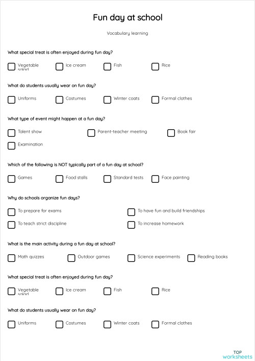 Lesson 30 - Vocabulary Extra. Interactive worksheet | TopWorksheets