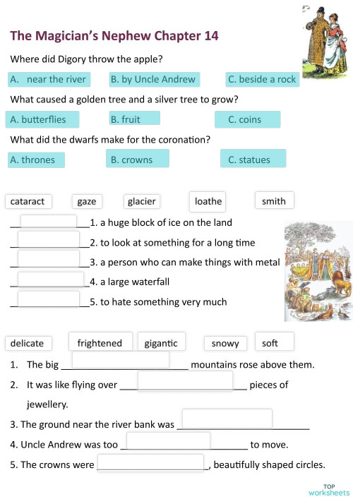 The Magician's Nephew Chapter 14. Interactive worksheet | TopWorksheets