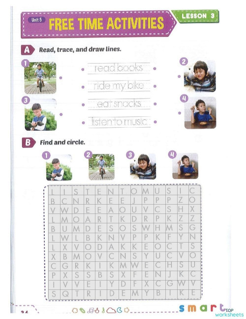 Unit 5: Free time activities - Lesson 3. Interactive worksheet ...