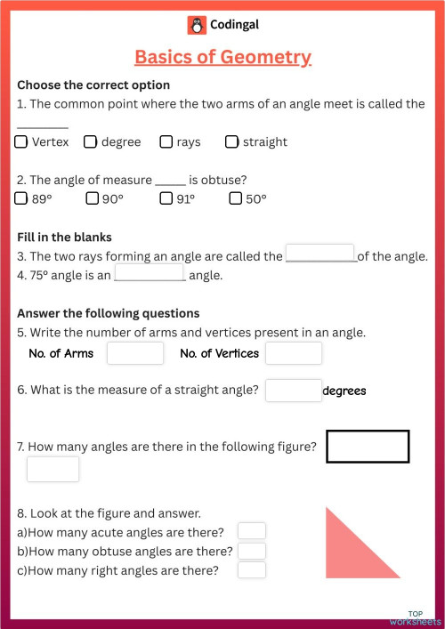 M_G04M14L45_WC02_Basics of Geometry. Interactive worksheet | TopWorksheets