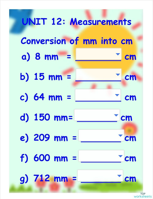 measuring tools. Interactive worksheet | TopWorksheets