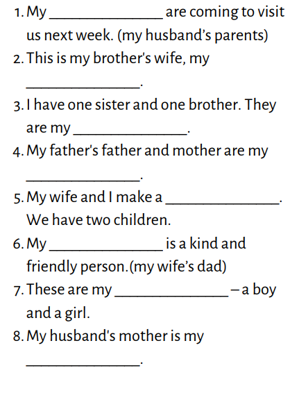 Family Homework 2. Interactive worksheet | TopWorksheets