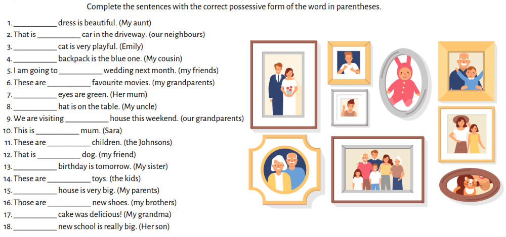 Family Homework 2. Interactive worksheet | TopWorksheets