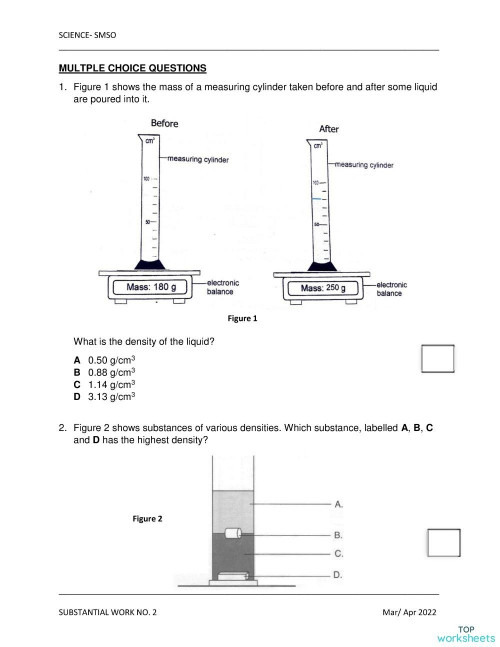Substantial work no. 2- Year 7 (2022). Interactive worksheet ...