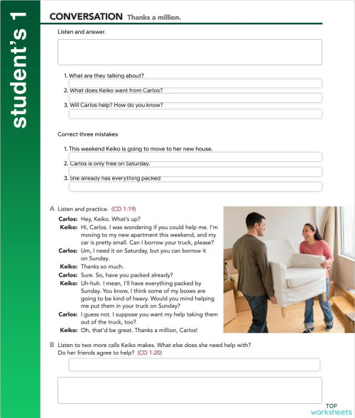 IC303 student's 01. Interactive worksheet | TopWorksheets