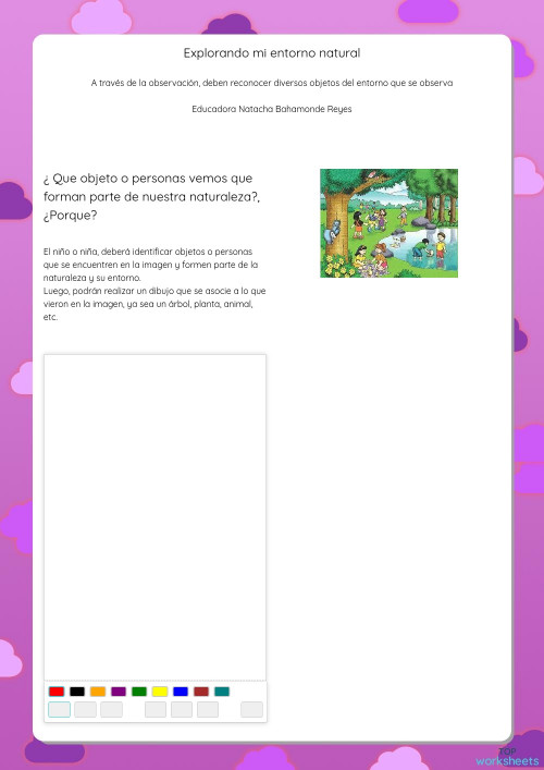 Explorando mi entorno natural. Ficha interactiva | TopWorksheets