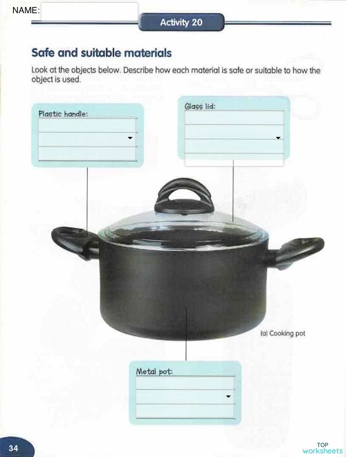 ACTIVITY 20: SAFE AND SUITABLE MATERIALS. Interactive worksheet ...